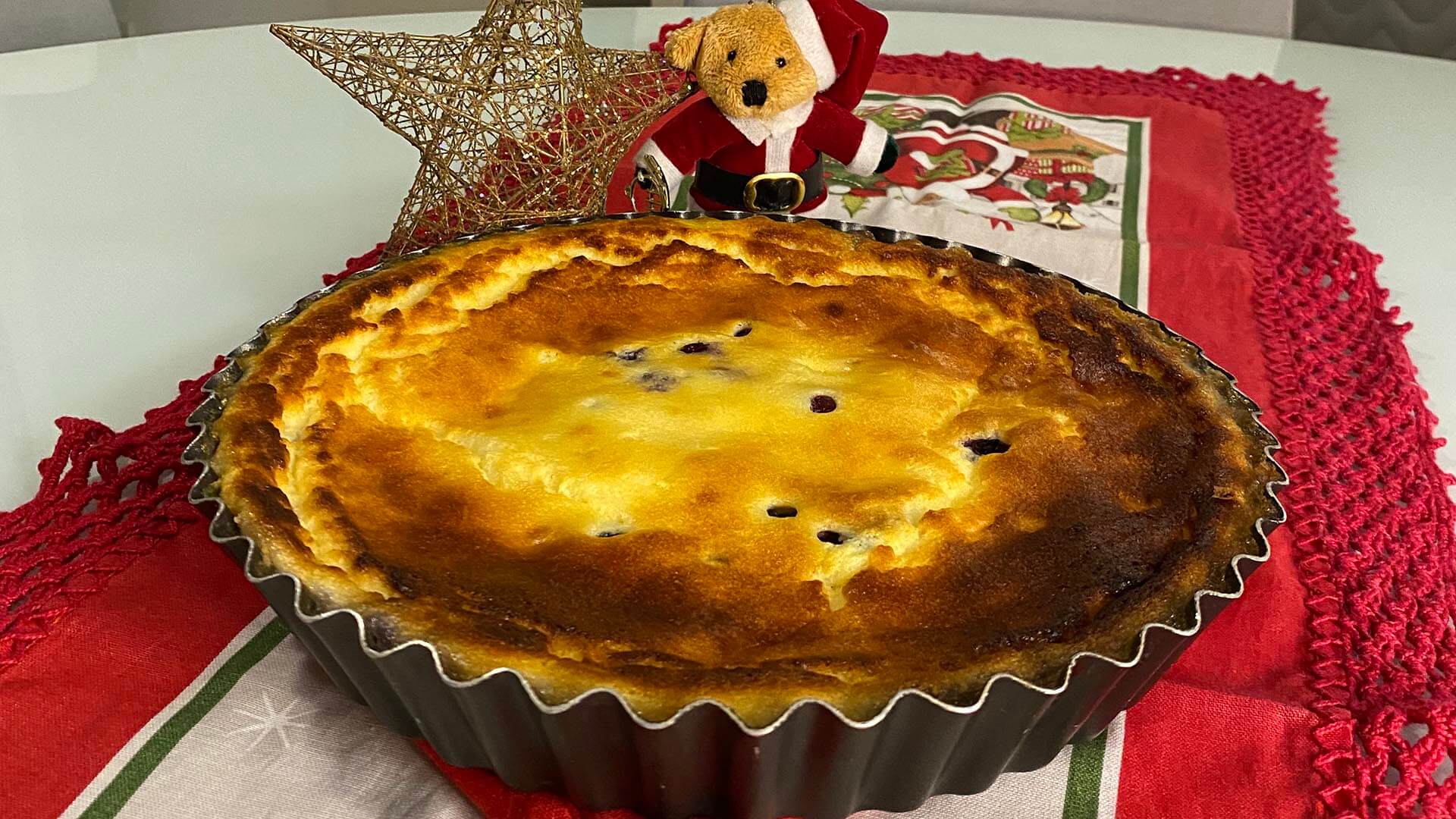 Torta de ricota com mirtilos • Clube de Receitas Atilatte