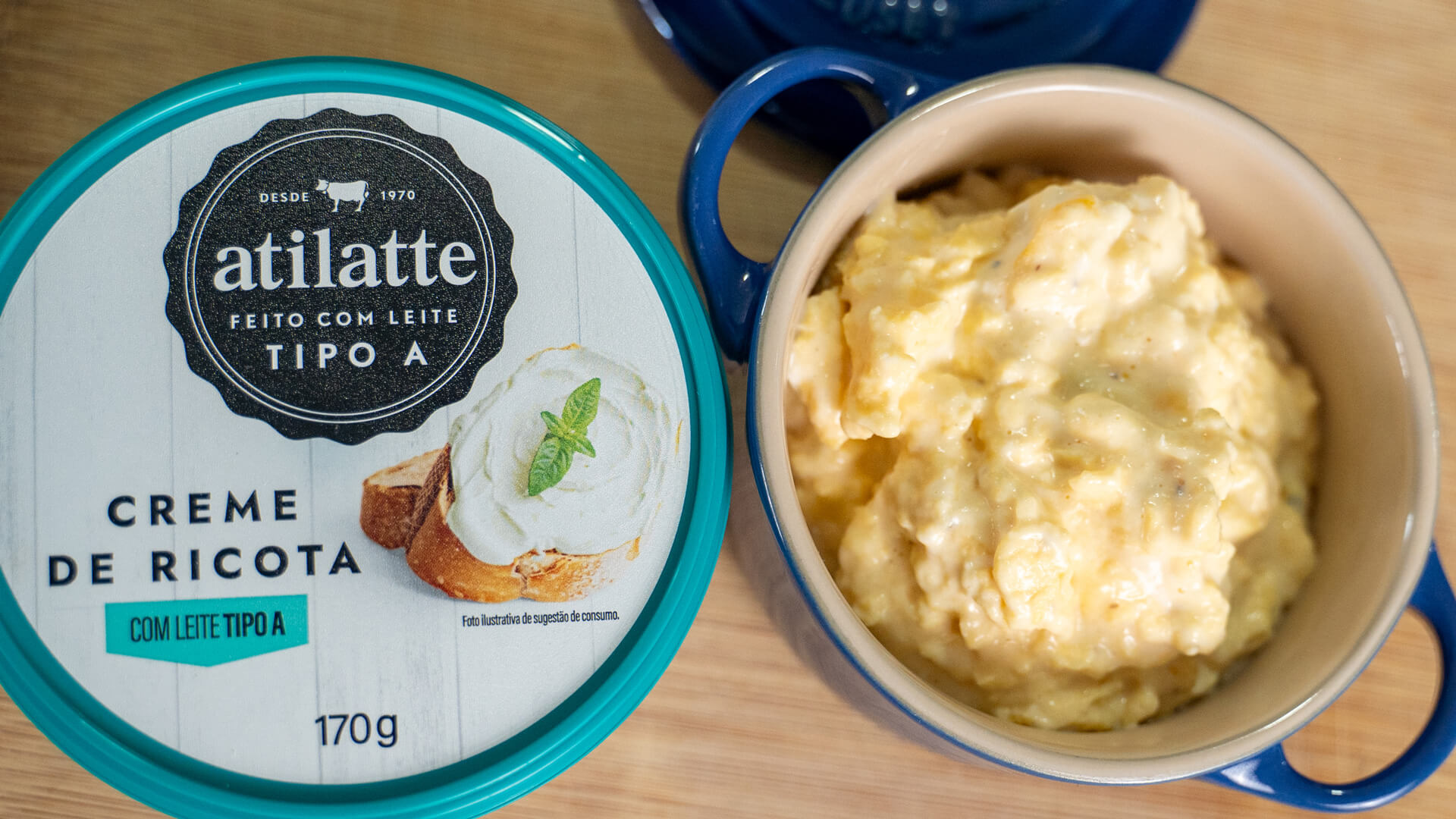 Ovos Mexidos com Creme de Ricota • Clube de Receitas Atilatte